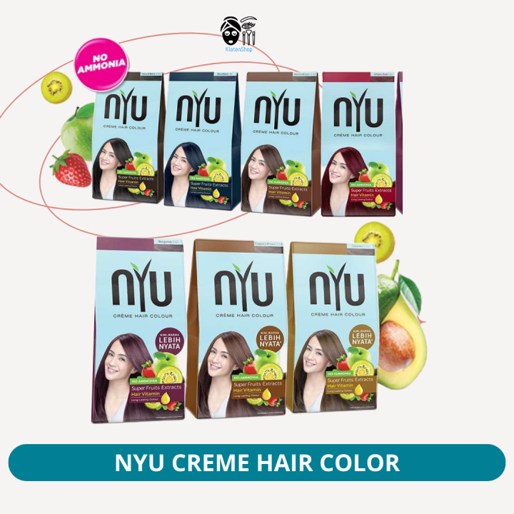 NYU Creme Hair Color Super Fruits Extract - Pewarna Rambut | Lazada ...