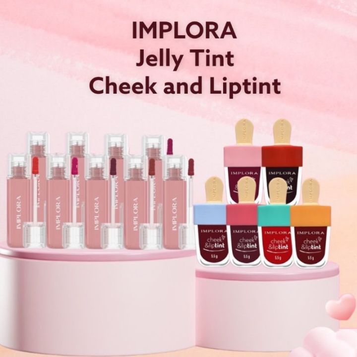 IMPLORA Jelly Tint | Implora Cheeck and Liptint Glossy | Lazada Indonesia