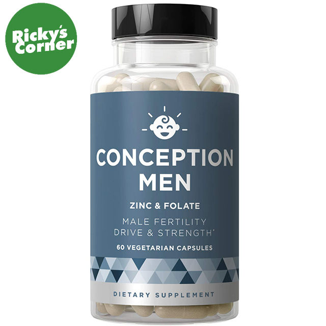 CONCEPTION MEN Zinc & Folate Male Fertility Drive & Strength 60caps ...