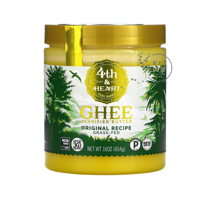 4th & Heart Ghee Clarified Butter Grass Fed Original Recipe 16oz 454 g ...