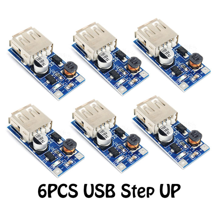 6pcs 0.9V-5V to 5V boost converter boost power module DC-DC boost board ...
