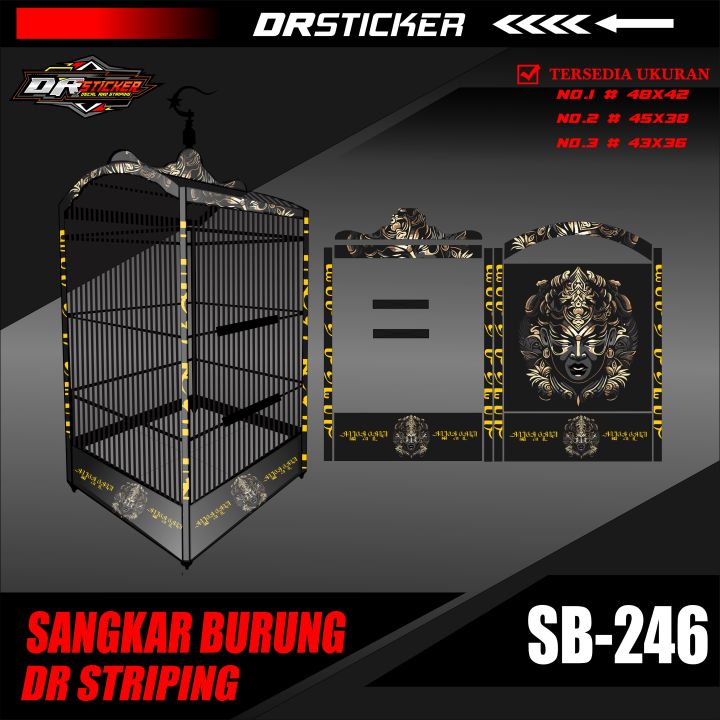 Stiker Decal SANGKAR KOTAK Viral Terbaru - sticker Dekal Sangkar Burung Kotak Ebod Kosan Variasi ...