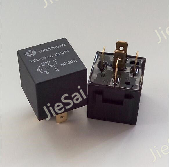 yingke Black 4 Pin/5pin 40a 12v 24vdc Sealed Waterproof Car Relay Auto ...