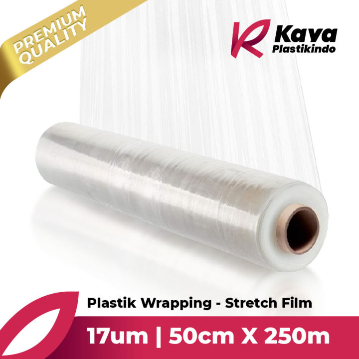 PREMIUM | Plastik Wrapping Stretch Film Bening 17 micron | 50 cm ...