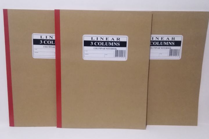 Linear 3 columns columnar notebook 2 pcs. | Lazada PH