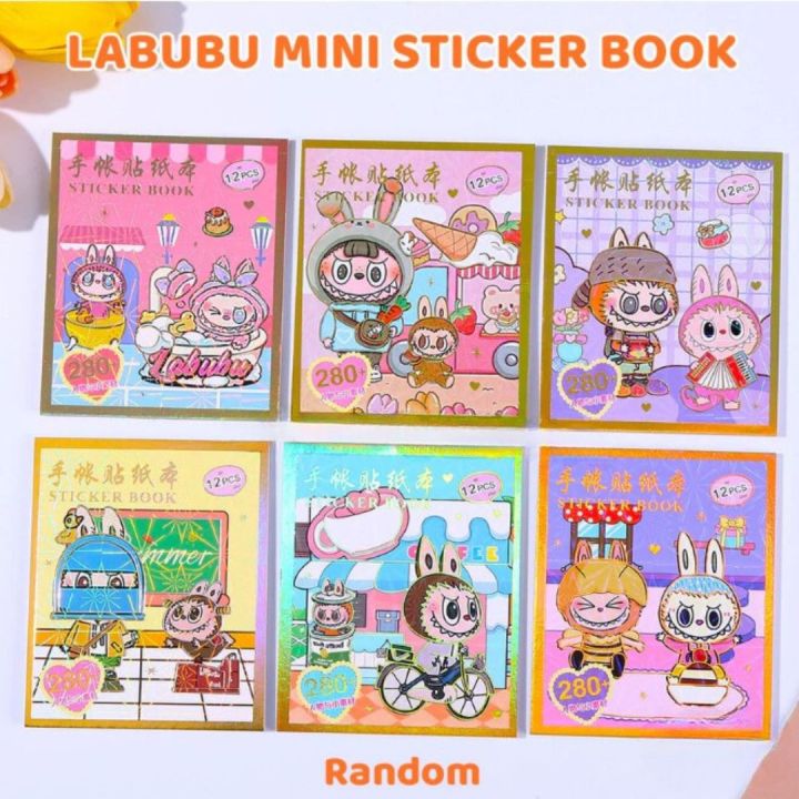 Mini DIY Sticker Book Stiker Labubu Murah Sticker Labubu Stiker Lucu ...