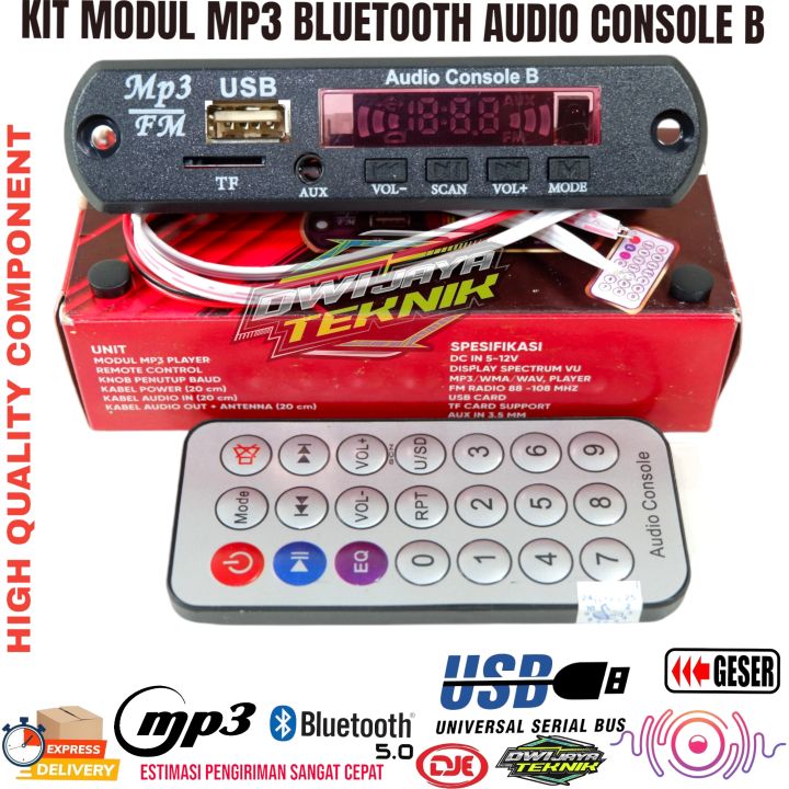 Modul MP3 Bluetooth Audio Console B Player USB Remote FM Radio Dos ...