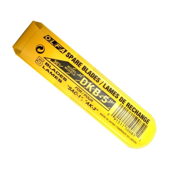 ใบมีดคัตเตอร์ OLFA DKB-5 ขนาด 9 มม. 30 องศา ( 1 หลอด ) | Lazada.co.th