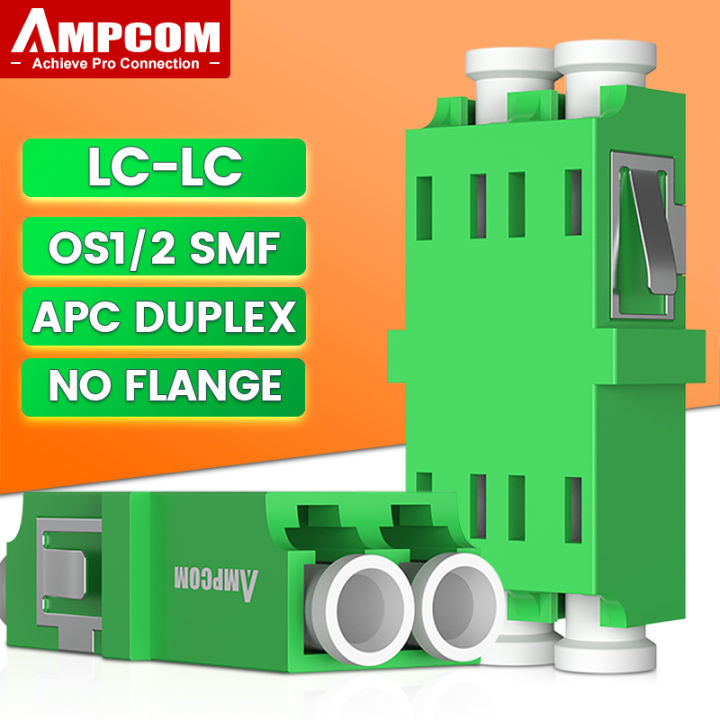 AMPCOM LC to LC Fiber Optical Coupler Duplex OS1 OS2 OM1 OM2 OM3 OM4 OM5 Fiber Optic Adapter SMF ...