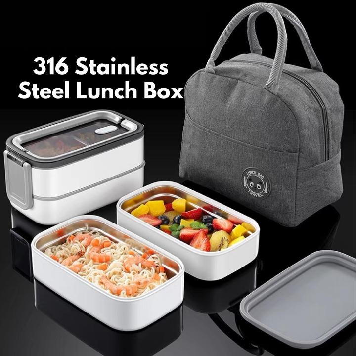 316 Stainless Steel Lunch Box/ Bento Box/ Tupperware | Lazada