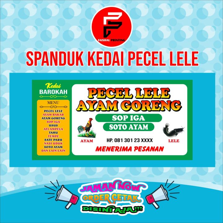 Spanduk Pecel Lele / Banner Pecel Lele / Spanduk Warung / Spanduk ...
