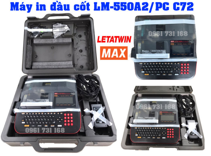 Máy in ống lồng đầu cốt LETATWIN LM-550A2/PC chính hãng MAX JAPAN/ Máy ...