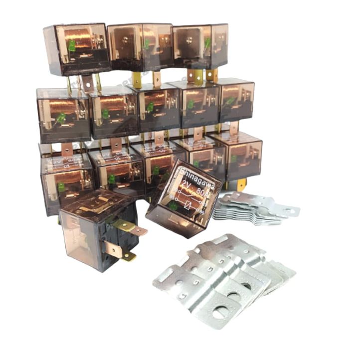 RELAY KLAKSON KAKI 4 80A 12 VOLT BENING TRANSPARAN INDIKATOR LED ...