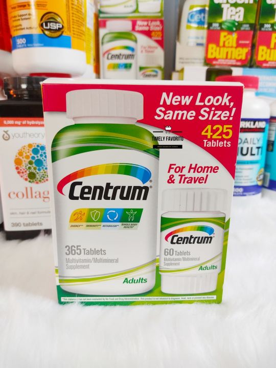 Centrum Adults Multivitamin, 425 Tablets | Lazada PH