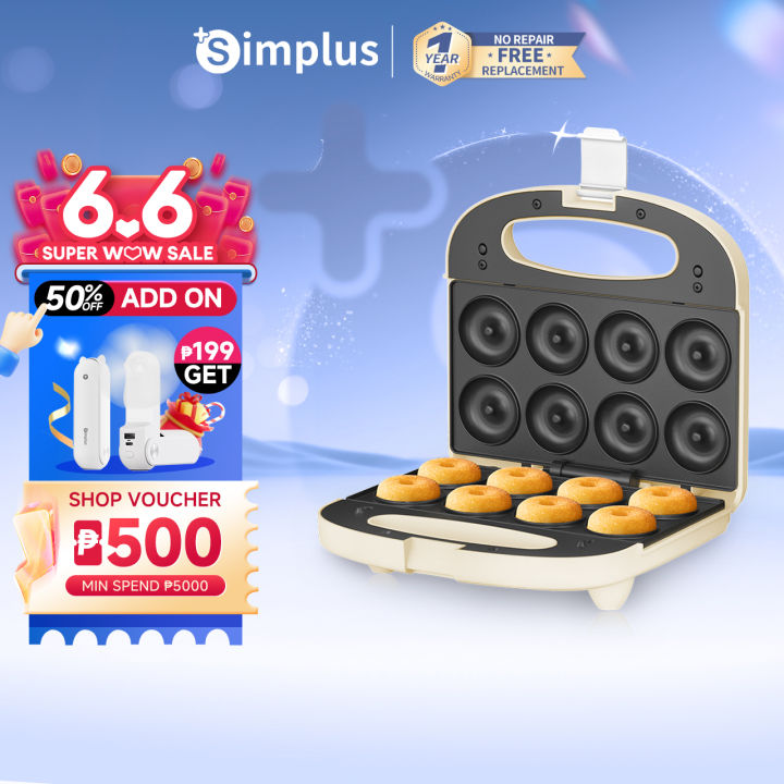 Simplus Donut Maker Breakfast Maker Bread Toaster Maker Household ...