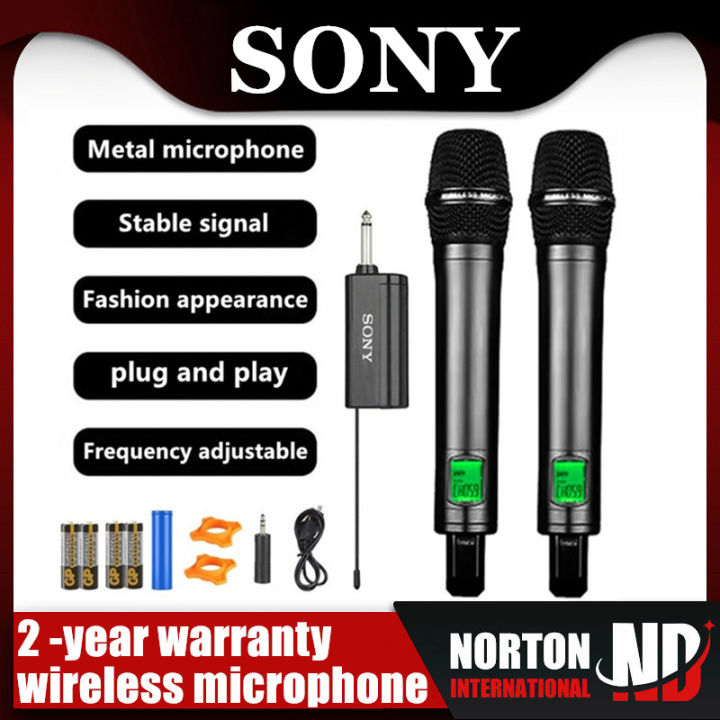 Wireless microphone SONY G35, UHF adjustable frequency, metal material ...