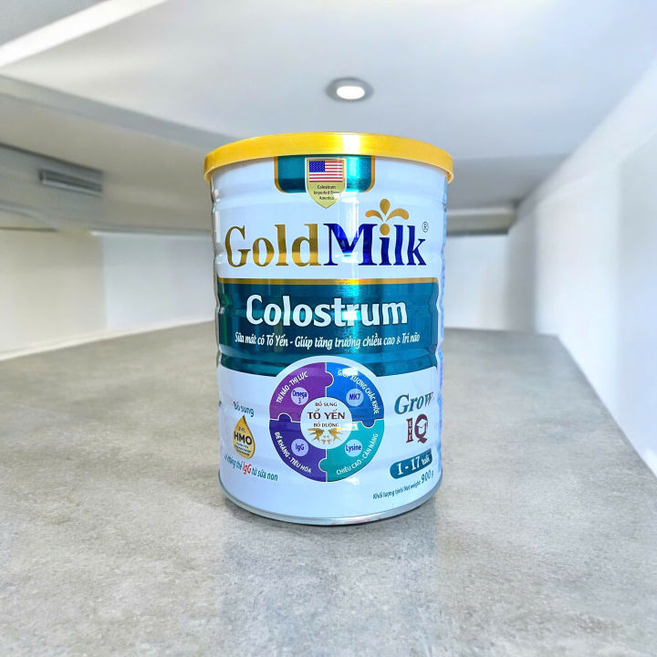 Sữa Tăng Cân - Phát Triển Chiều Cao Goldmilk Grow IQ 900g - Mẫu mới nhất bổ sung sữa non tổ yến ...