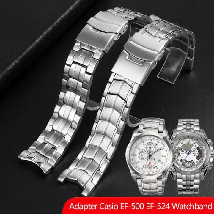 For Casio EF-550 Men's Stainless Steel Watchband EDIFICE Series 5051 EF ...