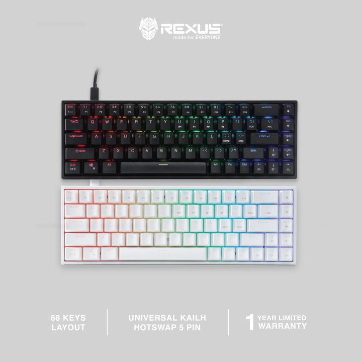 Rexus Keyboard Gaming DAIVA D68 Upgraded | Lazada Indonesia