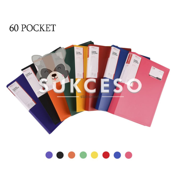 Inter X Clear Holder Ukuran Folio Isi 60 Pocket / Map Dokument Folder F4 Murah Berkualitas ...