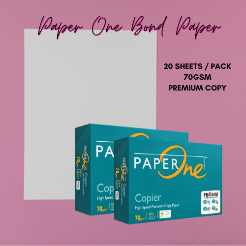 PAPER ONE Bond Paper 20sheets / pack | Lazada PH