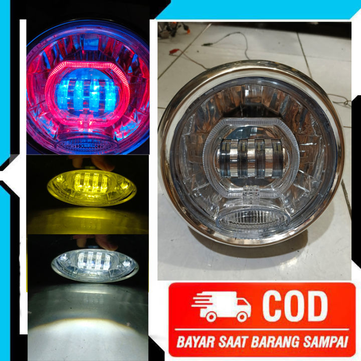 Lampu Depan Biled Daymaker VIXION Old Lama Paket Lengkap Retrofit ...