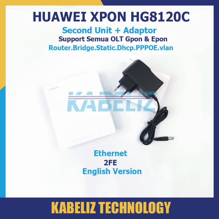 ONU XPON HUAWEI HG8120C / HG8321R ONT NON WIFI SUPPORT ALL OLT EPON ...