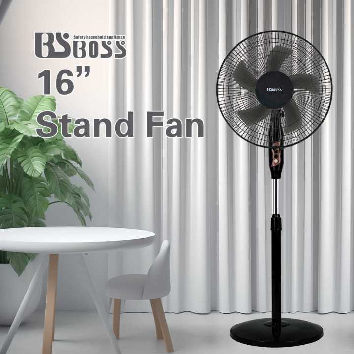 BSBOSS 16 inch Stand Fan Floor Fan 3 Speed Mode 5 blades Kipas Berdiri | Lazada