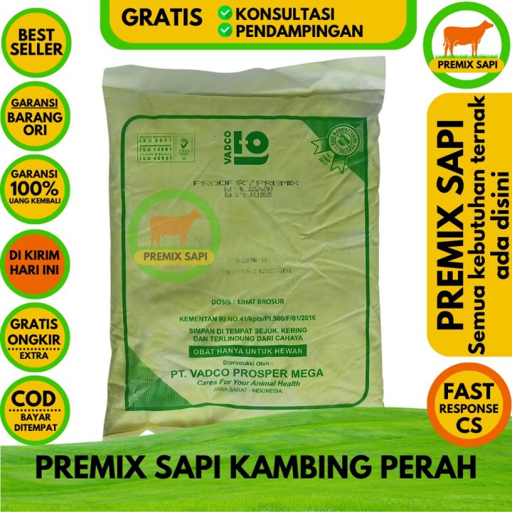 PRODAIRY PREMIX 1 Kg - Premix Mineral dan multivitamin untuk sapi perah ...