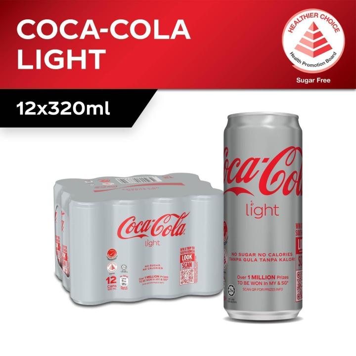 Coca-Cola Light - 12 x 320ML - Case | Lazada Singapore