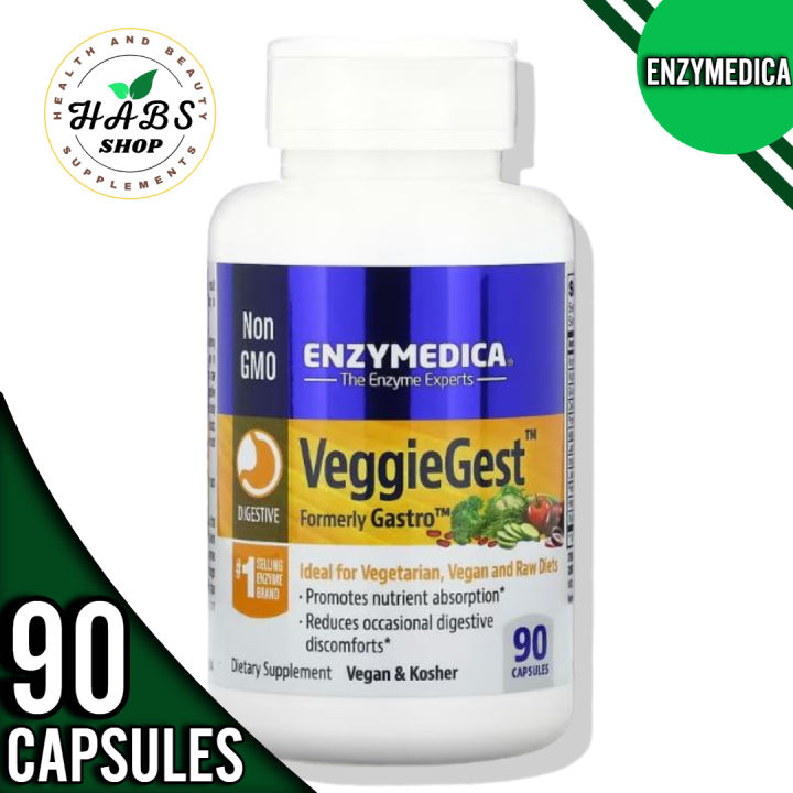 Enzymedica, VeggieGest (Formerly Gastro) 90 Capsules | Lazada PH
