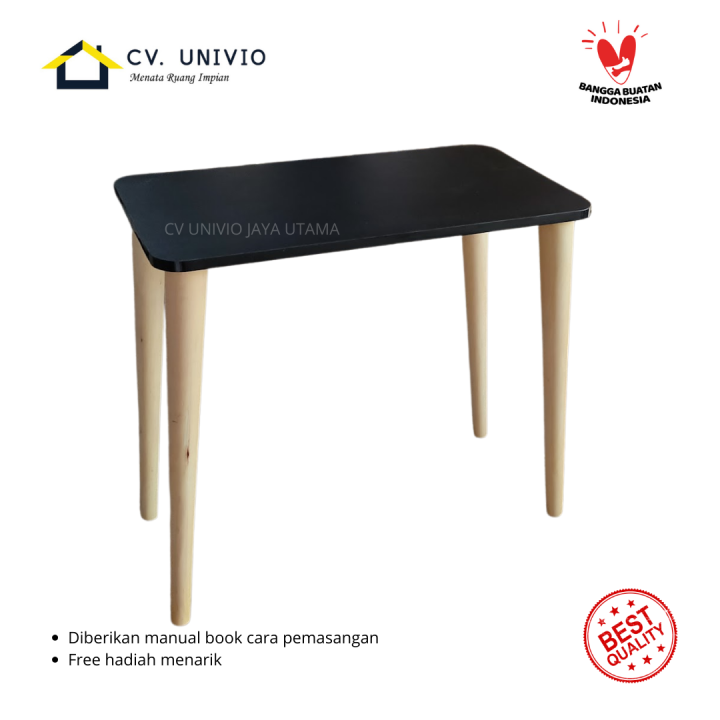 Meja Belajar Kerja Kantor Premium Retro Minimalis HPL Multiplek ...