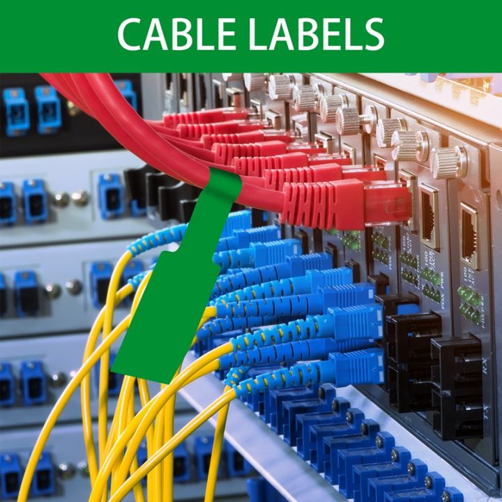 540Pcs/18 Sheets Cable Labels Tags Cable Markers Self Adhesive Cable ...