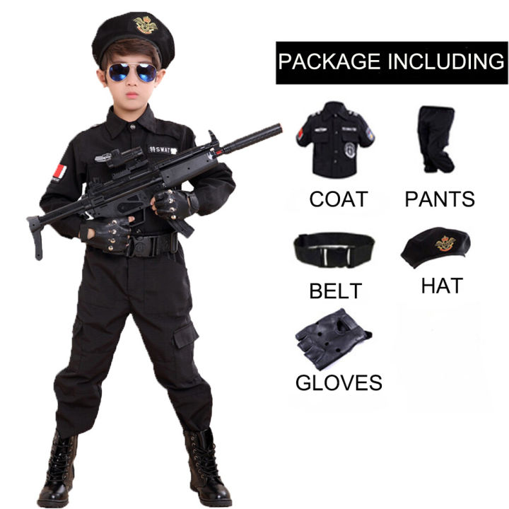 Dercoseason Police Costume for kids, Police Uniform for Kids, Costume ...