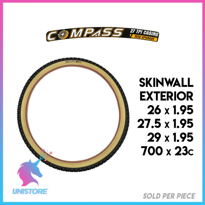Compass Skinwall/ Gumwall 700c, 26, 27.5, 29 For MTB Tire | Lazada PH