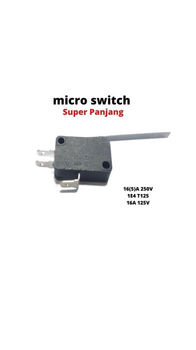 Micro / Limit Switch Plus Plat Super Panjang Tanpa Roda - Untuk Saklar ...