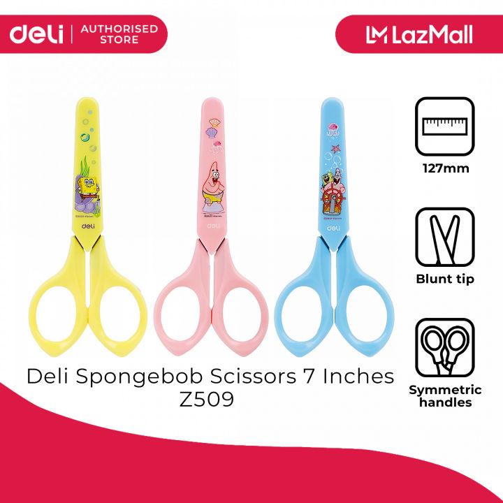 Deli Z509 Spongebob Scissors 7 Inches | Lazada PH