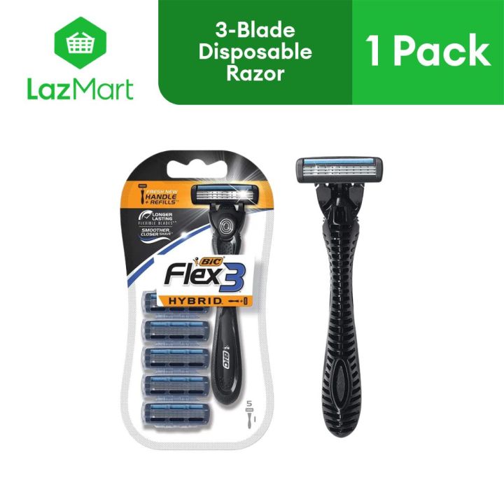 BIC Flex 3 HybridMen's 3-Blade Disposable Razor | Lazada PH