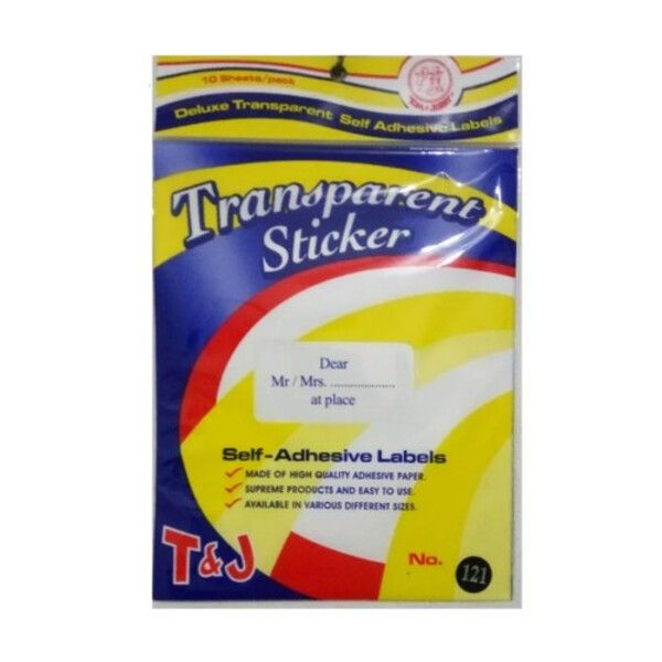 Kertas Label Nama / Kertas Transparent Sticker - T&J (Tom&Jerry) MURAH ...