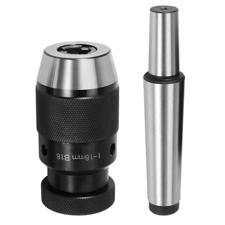 Keyless Drill Chuck 0.2-16mm B18 + MT3 M12 DIN228A Morse Taper Arbor ...