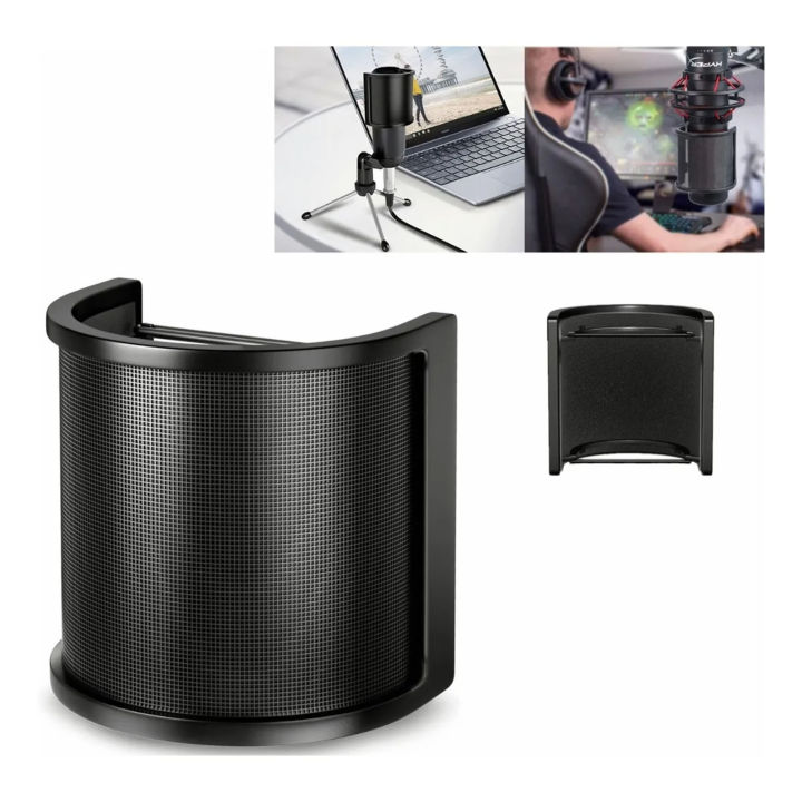 Mic Pop Filter U Shape Noise Reduction Microphone Pop Filter for ...