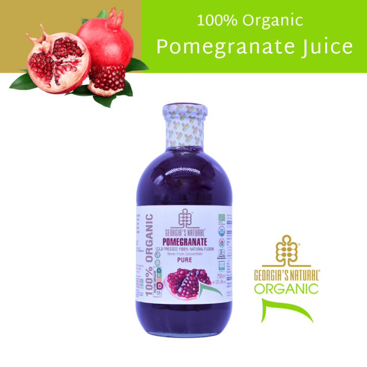 [Georgia's Natural] Pomegranate Juice 750mL | 100% Premium Pure Organic ...