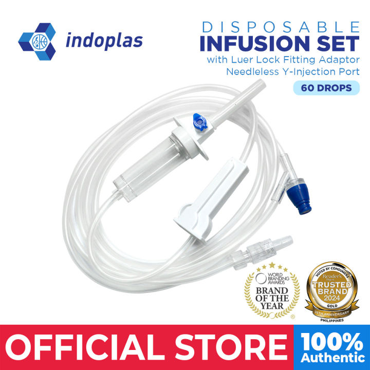 Indoplas Infusion Set - Microset Needleless (60 Drops) 1 Piece | Lazada PH