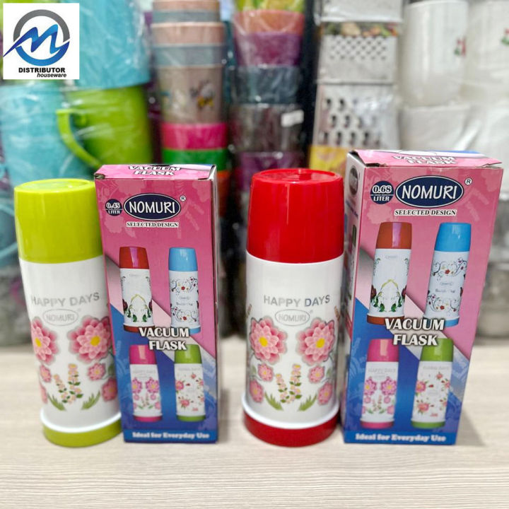 Termos Air Panas Plastik Dalam Kaca/ Termos Air Panas Dingin NOMURI ...