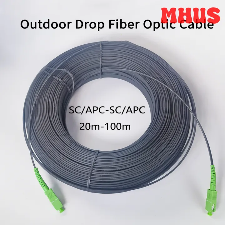 [MHUS] 20M/30M/40M/50M FTTH SC/APC-SC/APC Outdoor Drop Fiber Optic ...