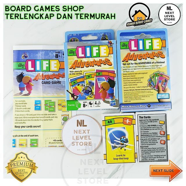 The Game Of Life Adventures Card Game Board Games ENGLISH | Lazada ...