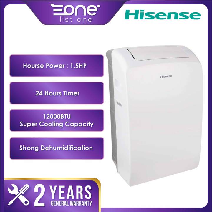【24H Ship Out】Hisense 1.5HP R32 Portable Air Conditioner AP12NXG ...