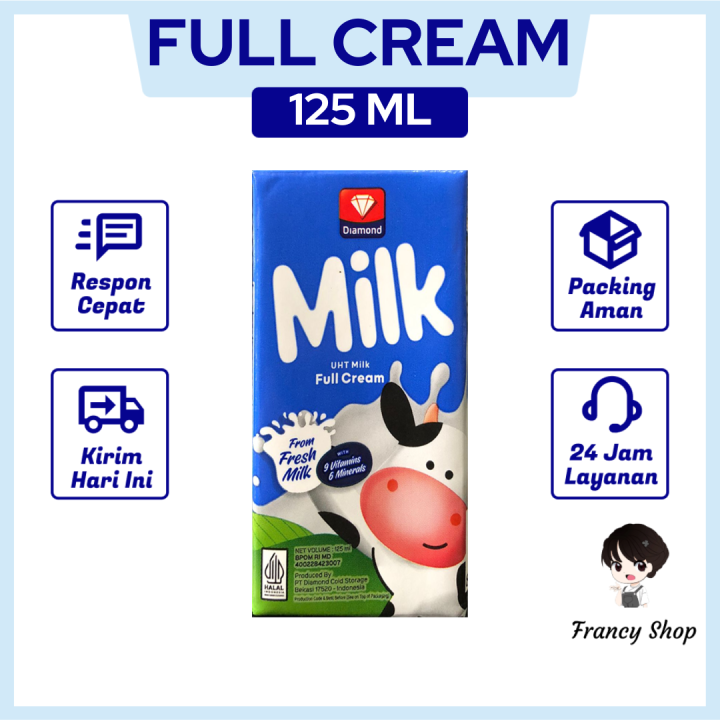 Susu Diamond UHT Putih Full Cream 125 ml | Lazada Indonesia