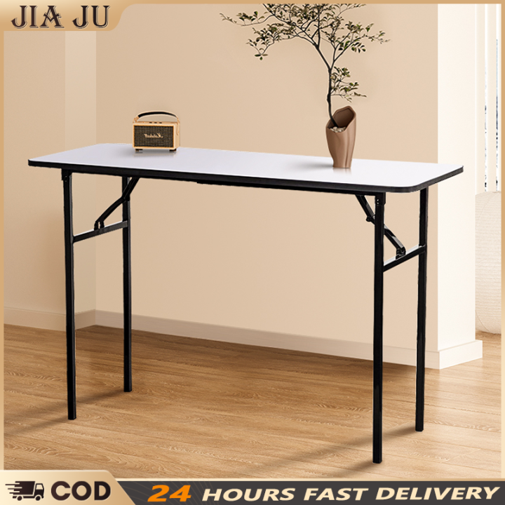 JIAJU 120CM Foldable Table Simple Training Table Long Bar Table Tolding ...