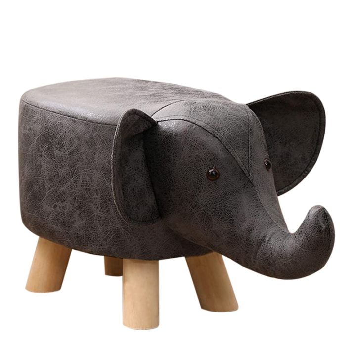 Small Footstool for Children, Elephant Animal Shape, Footstool with 4 ...